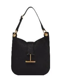TOM FORD T Bar Shoulder Bag - Dark Brown