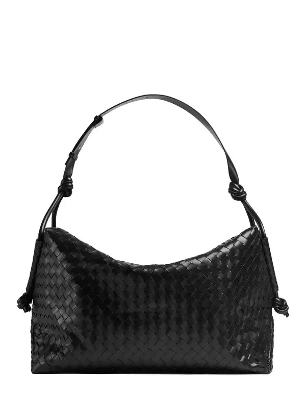 Bottega Veneta Large Loop Weekender Bag - Black