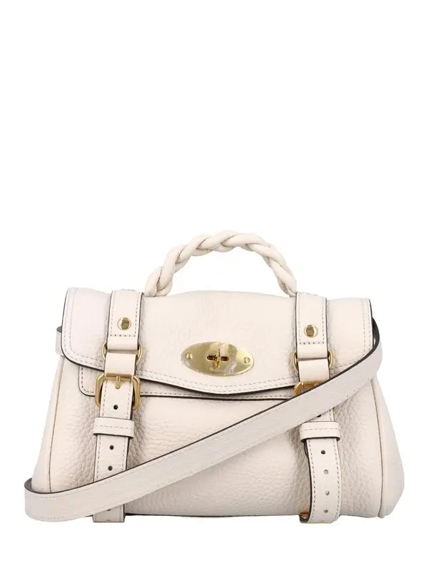 Mulberry Alexa Buckled Mini Crossbody Bag - Nude