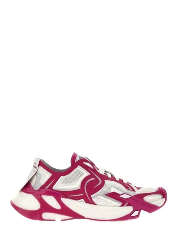 Dolce & Gabbana Fast Panelled Lace-up Sneakers - White