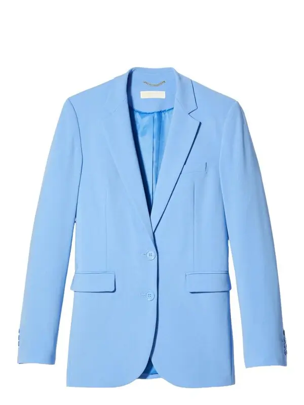 Michael Kors Single-breasted Jacket With Flip Pockets - Blue