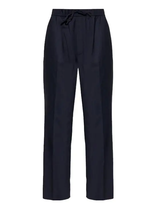 Officine Générale Drawstring Casual Pants - Black