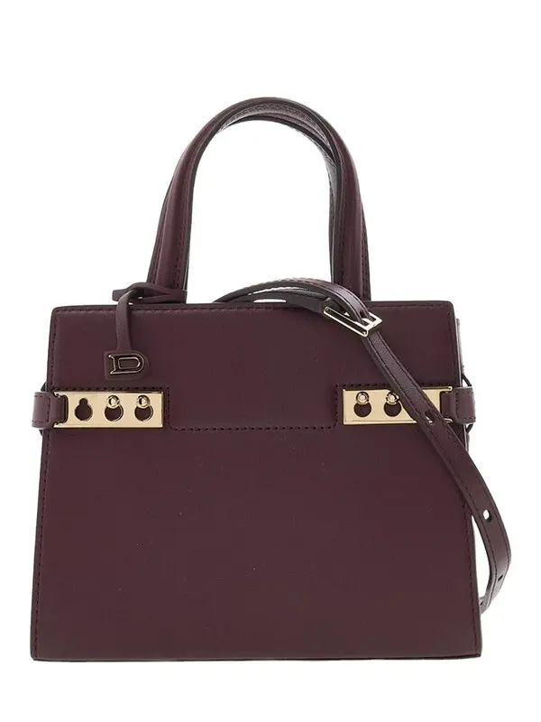 Delvaux Logo Shoulder Bag - Red