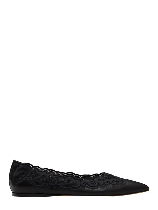 Gabriela Hearst Ziva Ballet Flats - Black