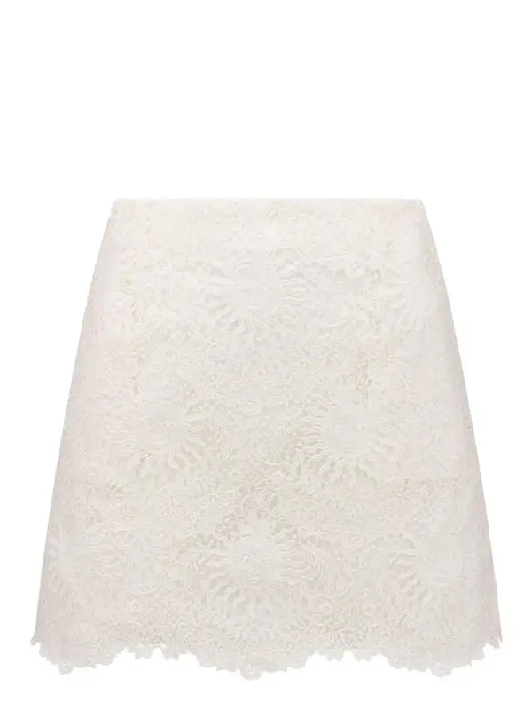 Dior Christian Viera A-line Mini Skirt - Off White