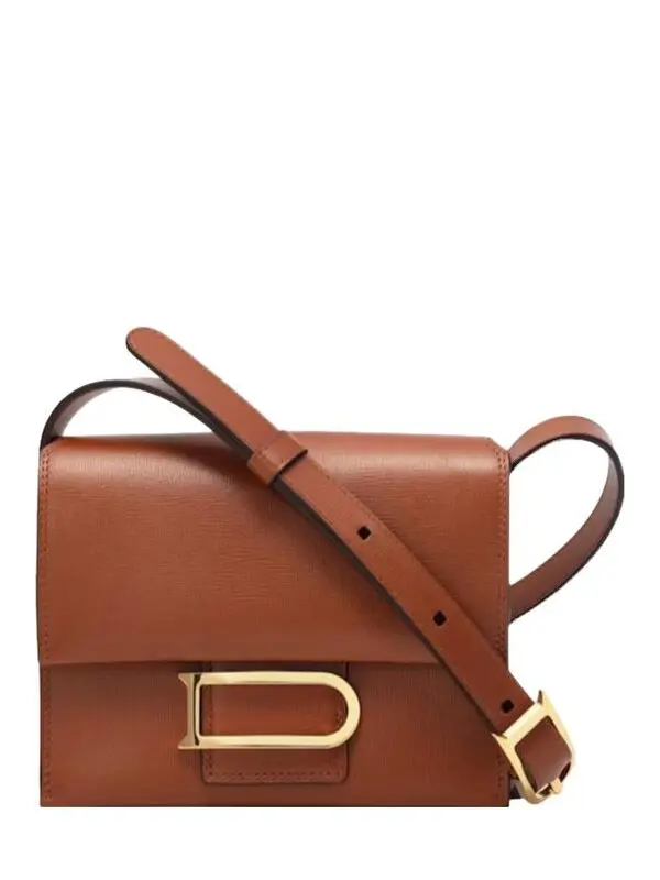 Delvaux Small Léonce Flip Shoulder Bag - Brown