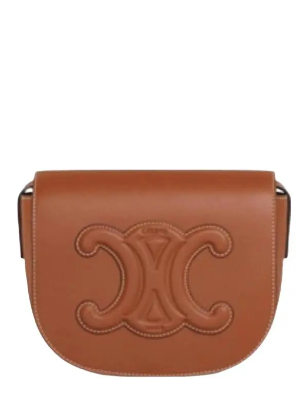 Celine Folco Cuir Triomphe In Smooth Calfskin - Tan