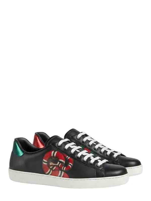 Gucci Serpentine Casual Sneakers - Black