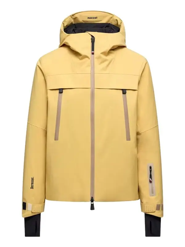Moncler Chanavey Hooded Ski Jacket - Ochre Yellow