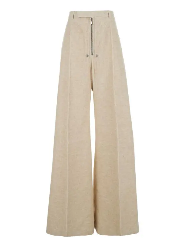 Rick Owens Belt Loops Slacks - Nude
