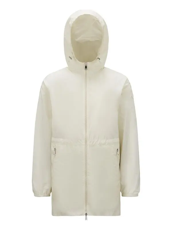 Moncler Drawstring Hooded Jacket - White