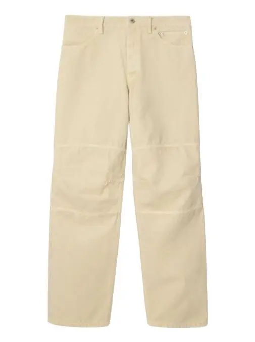 Burberry Straight-leg Workwear Trousers - Tundra White