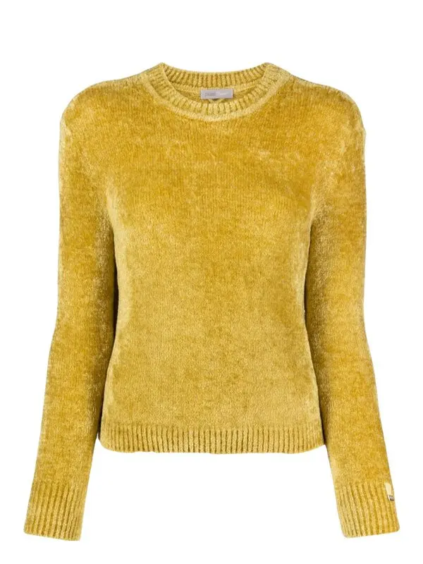 Herno Chenille Long Sleeve Jumper - Yellow