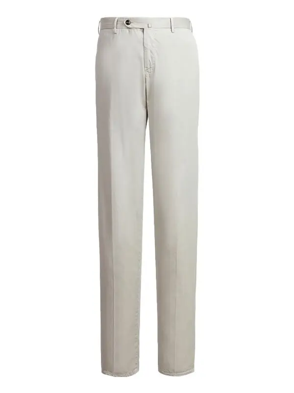 PT TORINO Slim-cut Chino Trousers - Gray