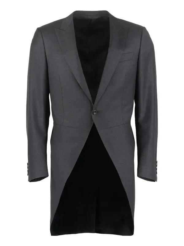 Canali Single-breasted Long-sleeve Jacket - Black