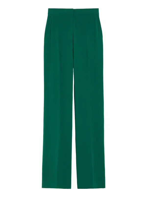Max Mara Cosmo Pleat Detailed Trousers - Green