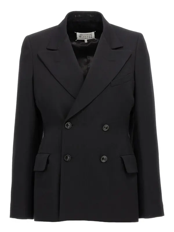 MAISON MARGIELA Double-breasted Blazer - Black