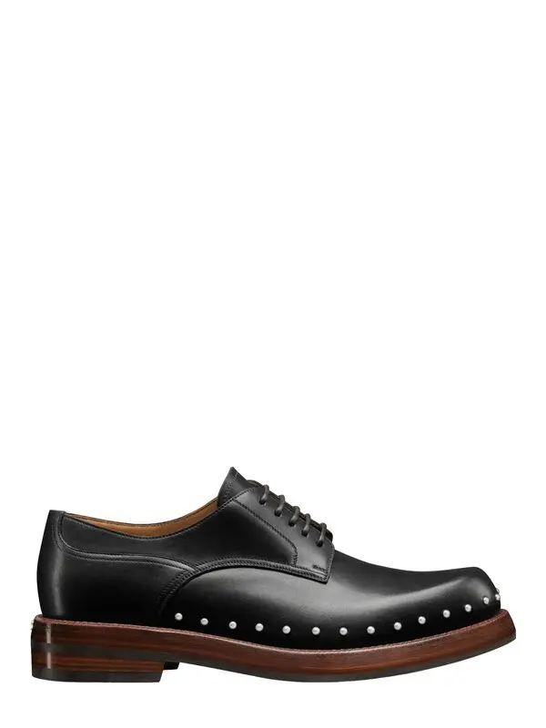 Dior Carlo Studded Derby Shoes - Black