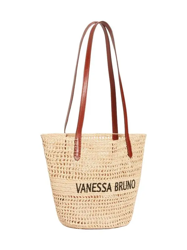 Vanessa Bruno Woven Shoulder Bag - Nude