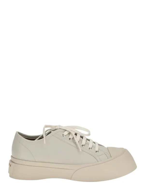 Marni Pablo Logo Patch Lace-up Sneakers - Nude