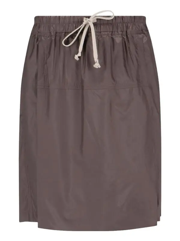 Moncler Drawstring Shorts With Embroidered Logo - Black