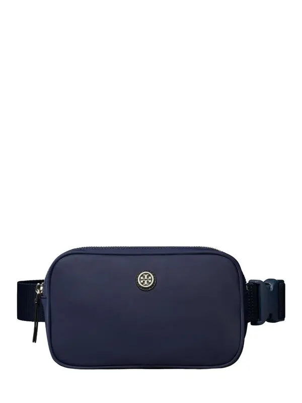 Tory Burch Logo Plaque Virginia Belt Bag - Navy Blue