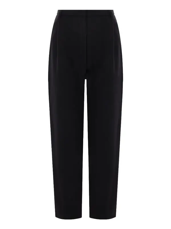 Alaïa High-waisted Cropped Trousers - Black