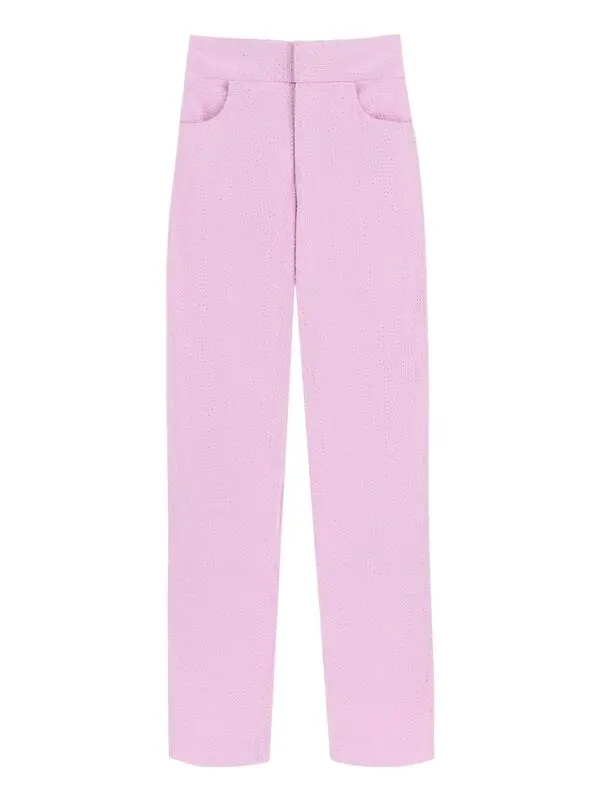 Giuseppe Di Morabito Embellished Tailored Trousers - Pink