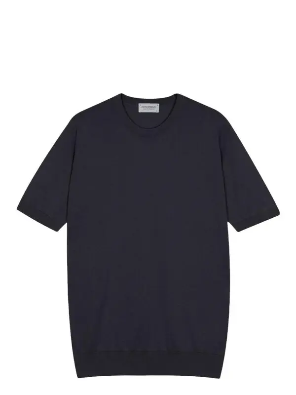 John Smedley Kempton Crew Neck T-shirt - Navy
