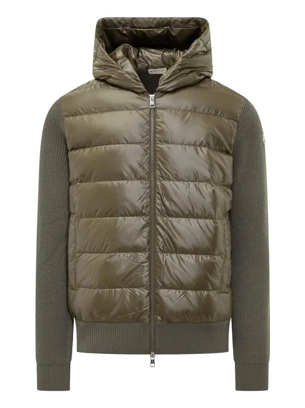 Moncler Quilted Down Zip Hooded Jacket - No