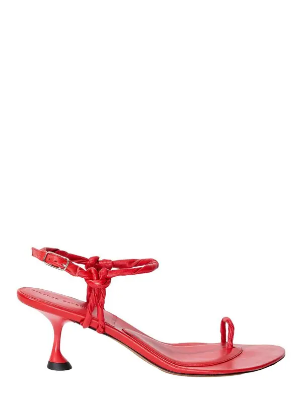 Proenza Schouler Toe Loop Sandals With Side Knot Detailing - Red