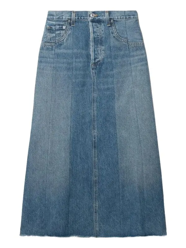 Citizens Of Humanity Denim Midi Skirt - Blue