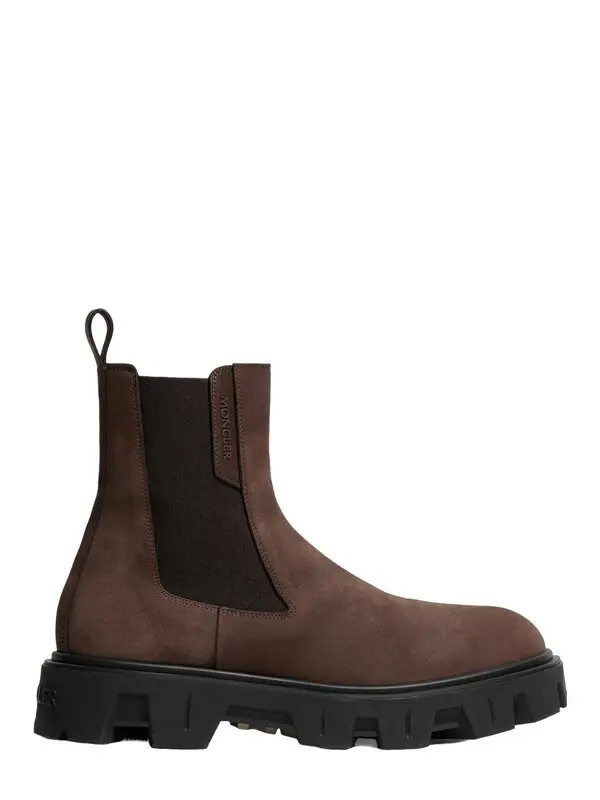 Moncler Chelsea Boots Nubuck - Chalet Brown