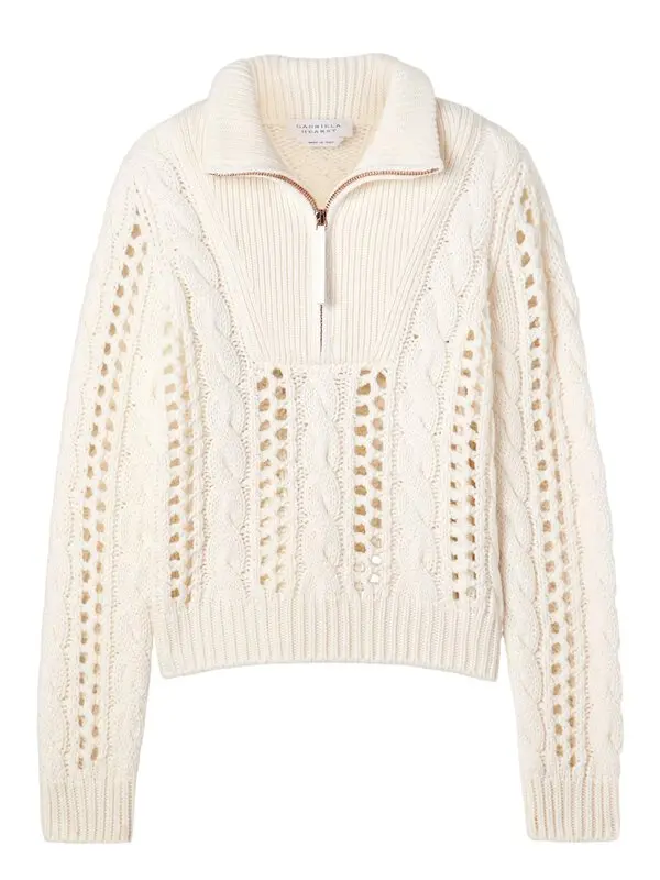 Gabriela Hearst Idris Cashmere Sweater - Ivory