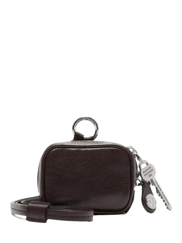Acne Studios Camero Clip Mini Bag - Chocolate Brown