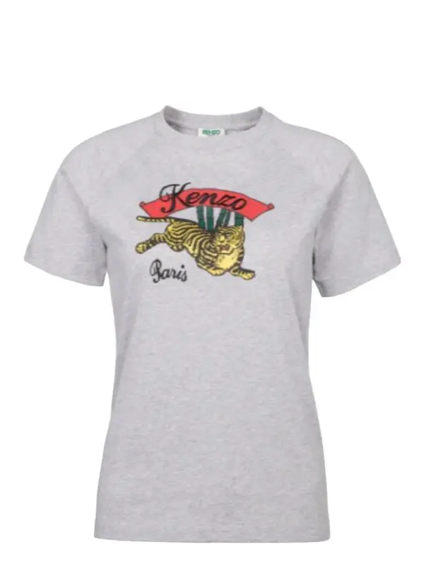 Kenzo Tiger Print T-shirt - Gray