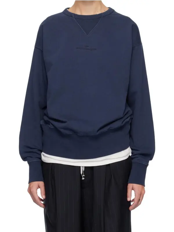 MAISON MARGIELA Logo-detail Sweatshirt - Navy