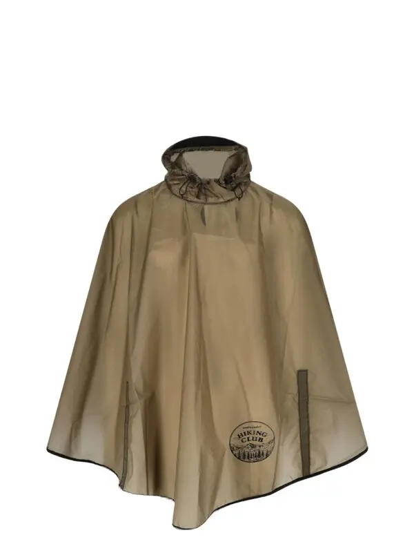 AND WANDER Hiking Club Hooded Cape - Brown