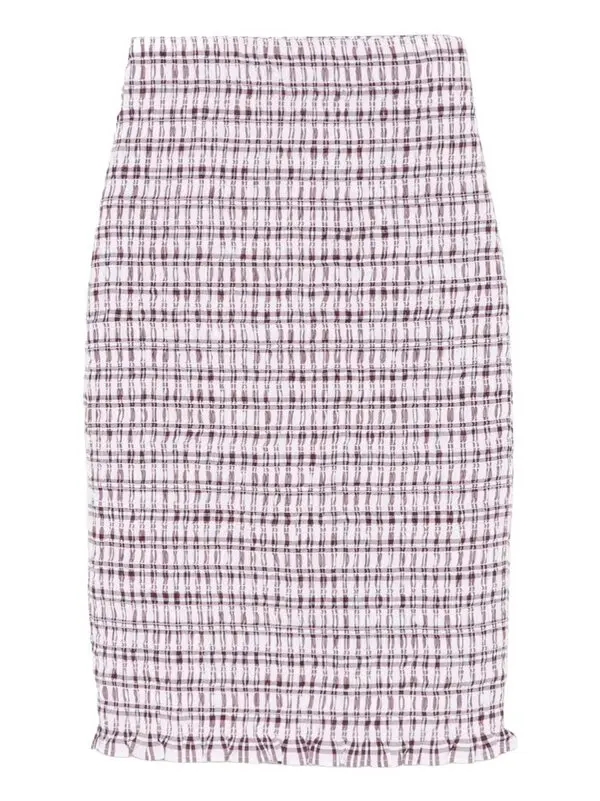 Prada Textured Pencil Skirt - Petal Powder