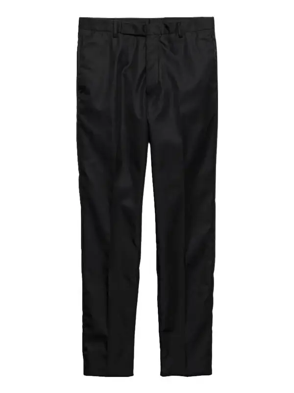 Prada Tailored Trousers With Concealed Closure - Black