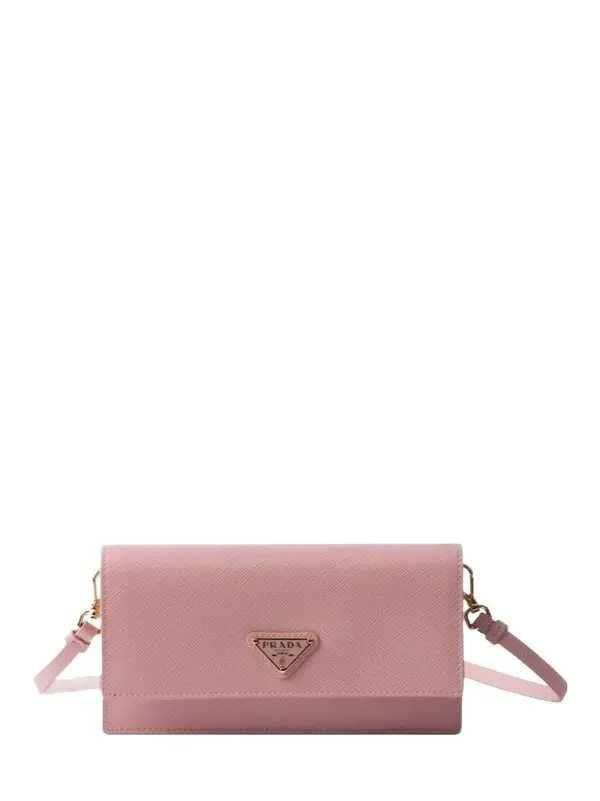 Prada Saffiano Leather Mini Bag - Peach