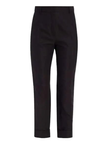 Dior Cropped Trousers - Black