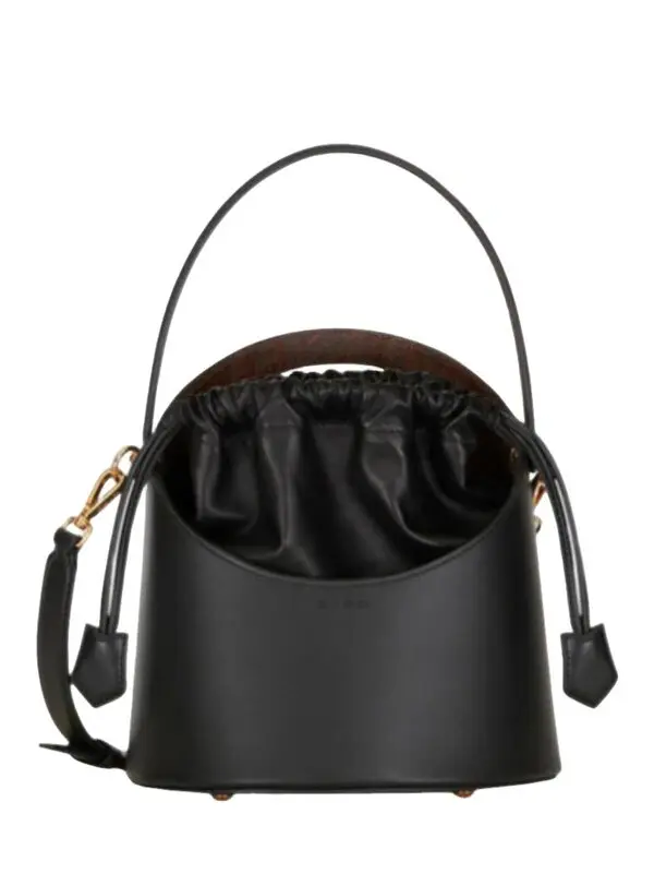 Etro Saturno Bucket Shoulder Bag - Black