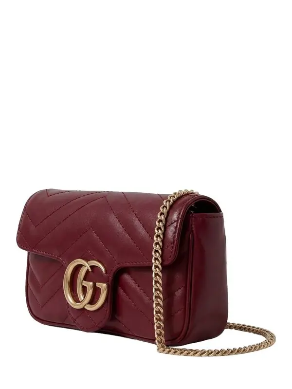 Gucci Matelassé Shoulder Bag - Red