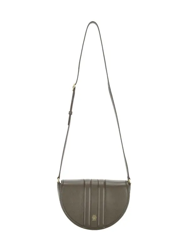 Bally Panelled Leather Shoulder Bag - Green