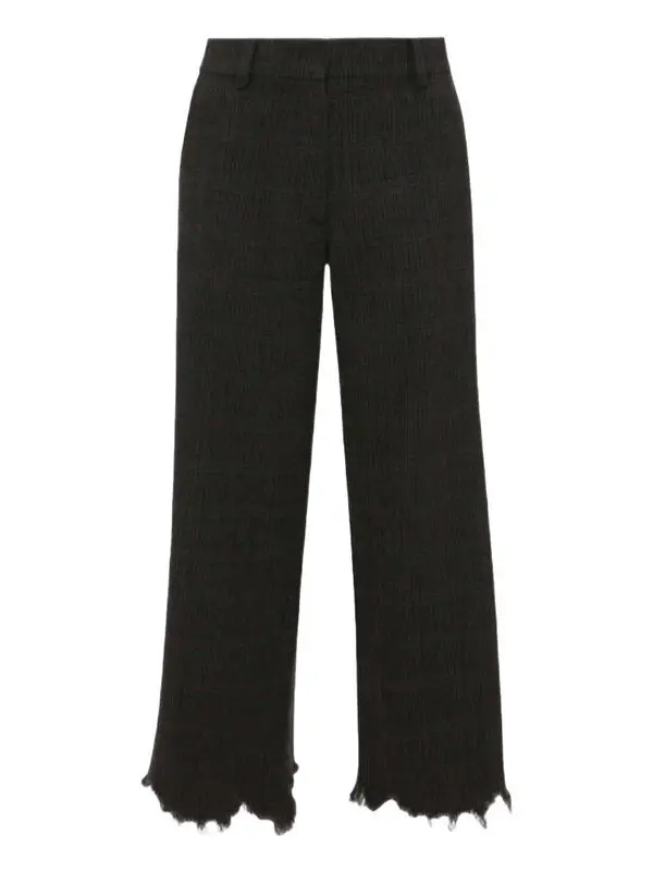 J.W.ANDERSON Distressed Straight-leg Trousers - Black