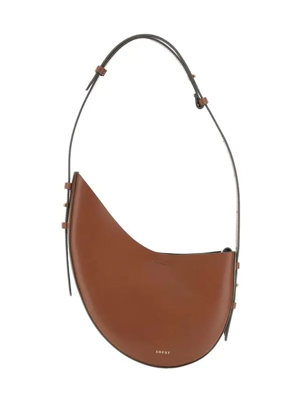 Soeur Wino Asymmetric Shoulder Bag - Brown