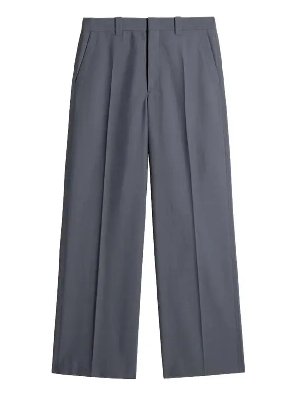 LEMAIRE Tailored Straight-leg Trousers - Carbon