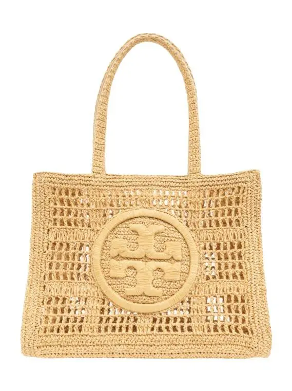 Tory Burch Ella Crochet Tote Bag - Nude