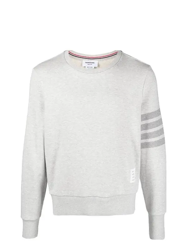 Thom Browne 4-bar Crewneck Sweatshirt - Grey